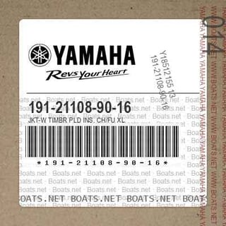 YAMAHA OEM JKT-W TIMBR PLD INS. CH/FU XL - 191-21108-90-16 | Boats.net