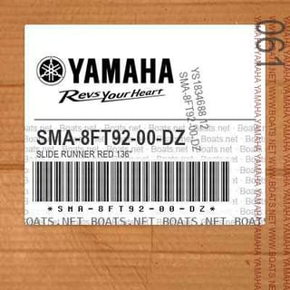 YAMAHA OEM SLIDE RUNNER RED 136' - SMA-8FT92-00-DZ | Boats.net