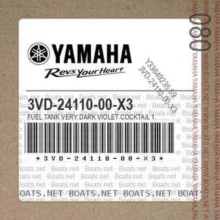 YAMAHA OEM FUEL TANK VERY DARK VIOLET COCKTAIL 1 - 3VD-24110-00-X3 ...