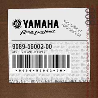 YAMAHA OEM ATV KEY BLANK (B TYPE) - 9089-56002-00 | Boats.net