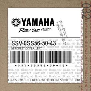 YAMAHA OEM HEADREST COVER, LEFT - SSV-0SS56-50-43 | Boats.net