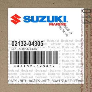 SUZUKI OEM NLA - 79-02132-04305 - - 02132-04305 | Boats.net