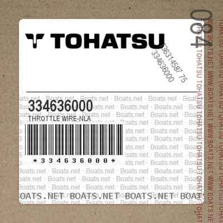 NISSAN OEM THROTTLE WIRE-NLA - 334636000 | Boats.net