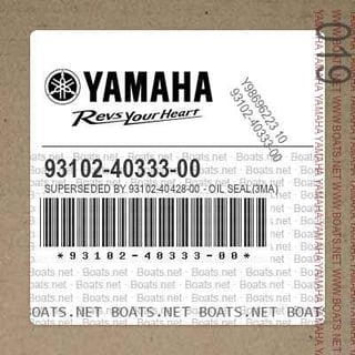 YAMAHA OEM SUPERSEDED BY 93102-40428-00 - OIL SEAL(3MA) - 93102-40333 ...