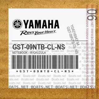 YAMAHA OEM NOTEBOOK - W/CALCULA - GST-09NTB-CL-NS | Boats.net
