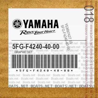 YAMAHA OEM . .GRAPHIC SET - 5FG-F4240-40-00 | Boats.net