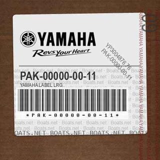 YAMAHA OEM YAMAHA LABEL LRG - PAK-00000-00-11 | Boats.net