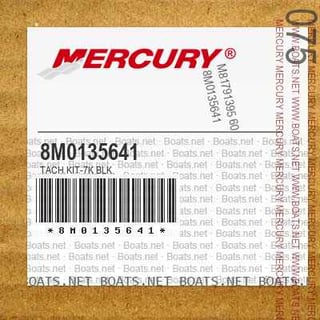 MERCURY OEM GAUGE TACHOMETER BLACK W/CHROME BEZEL 8M0135641 - 8M0135641 ...