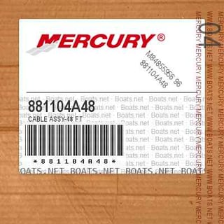 MERCURY OEM CABLE ASSY-48 FT - 881104A48 | Boats.net