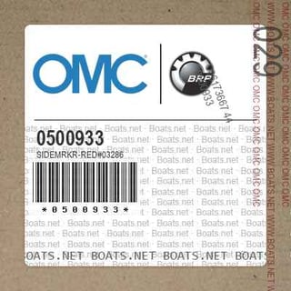 OMC OEM SIDEMRKR-RED#03286 - 0500933 | Boats.net