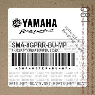 YAMAHA OEM PHAZER MTX REAR BUMPER, SILVER - SMA-8GPRR-BU-MP | Boats.net