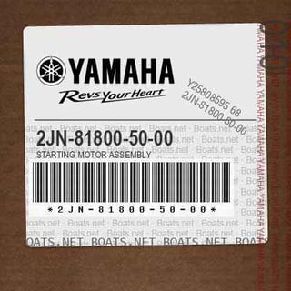 YAMAHA OEM STARTING MOTOR ASSEMBLY - 2JN-81800-50-00 | Boats.net