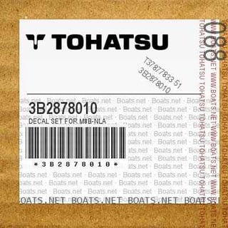 NISSAN OEM DECAL SET FOR M8B-NLA - 3B2878010 | Boats.net