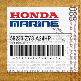 HONDA OEM 3X14 34X24 HP (R) - 58233-ZY3-A24HP | Boats.net
