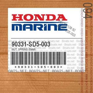 HONDA OEM NUT, SPRING (5MM) - 90331-SD5-003 | Boats.net