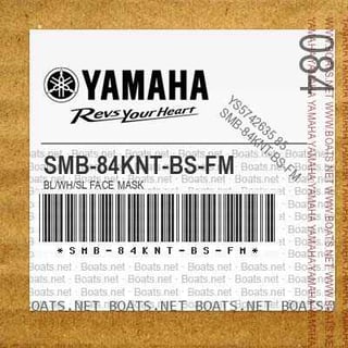 YAMAHA OEM BL/WH/SL FACE MASK - SMB-84KNT-BS-FM | Boats.net
