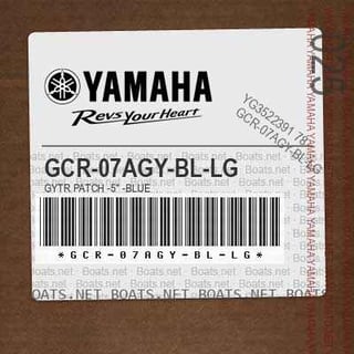 YAMAHA OEM GYTR PATCH -5 -BLUE - GCR-07AGY-BL-LG | Boats.net