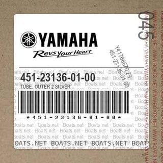 YAMAHA OEM TUBE, OUTER 2 SILVER - 451-23136-01-00 | Boats.net