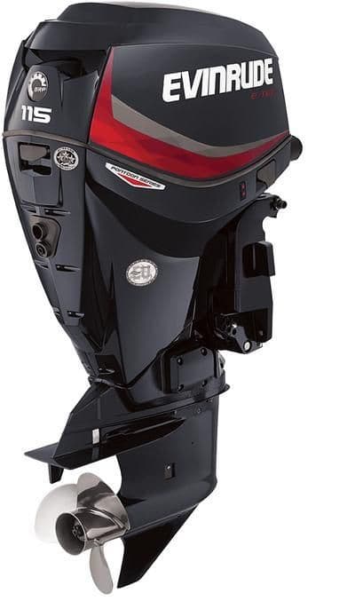 Evinrude Motor E115DGX, 115 HP, 25 Shaft, Remote Steering, Electric ...