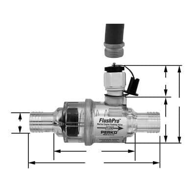 Perko INLINE FLUSH VALVE 1 - 0456-DP6 | Boats.net