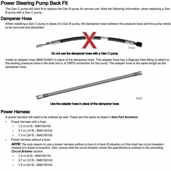 Mercury 8M0199048 - POWER STEERING PUMP GEN C STANDARD | Boats.net